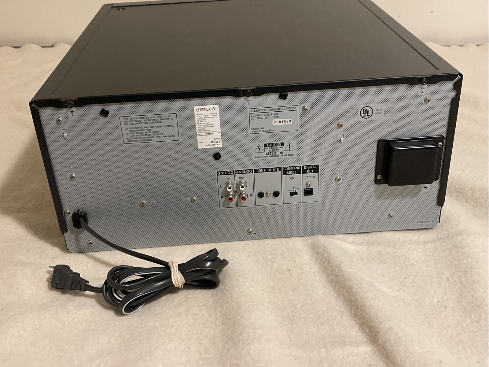 Sony CDP-CX355 CD Changer 300 Compact Disc Player Fully Tested | eBay