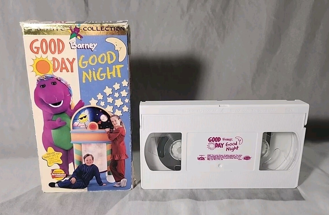 Barney VHS Vintage Lot of 9 Tapes! White VHS Tapes! Rare! Classic ...