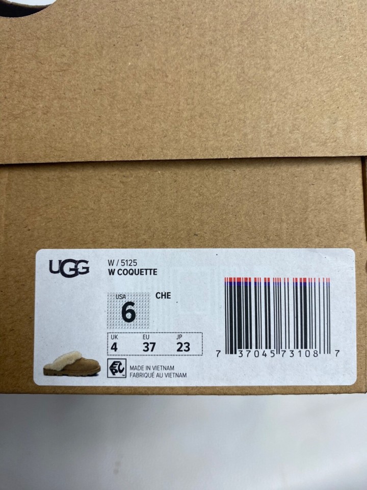 UGG Women’s Coquette Slipper 5125 CHESTNUT Sizes 6-12 | eBay