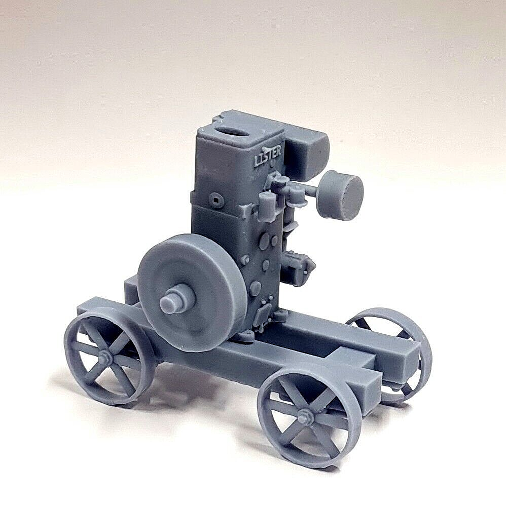 1/18 Scale Stationary Engine Lister D Model with Trolley 4K 3D Printed ...