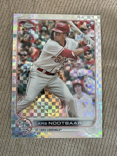 2022 Topps Chrome X-Fractor Refractor Lars Nootbaar Rookie Card #19 ...
