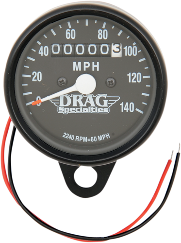 DRAG SPECIALTIES 2.4" MPH Mini LED Mechanical Speedometer/Indicators ...