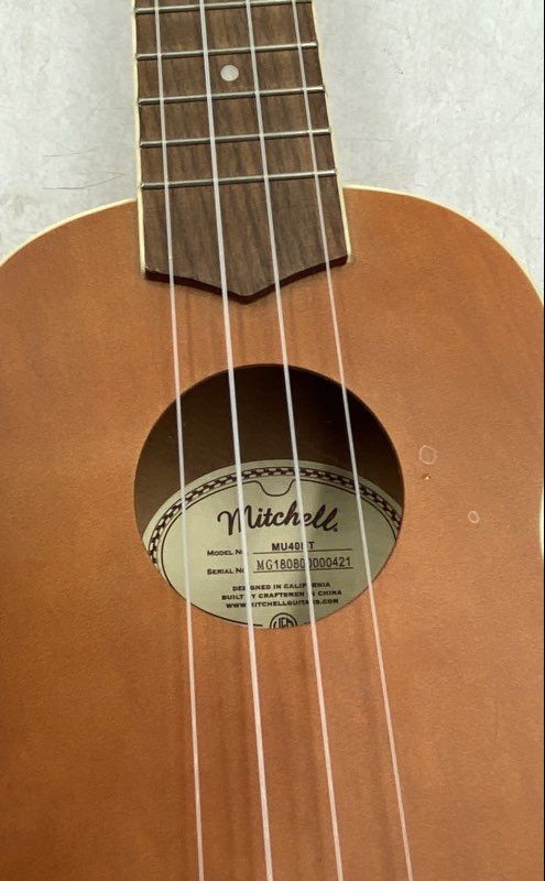 Mitchell MU40NT Natural Brown 4-String Acoustic Soprano Folk Ukulele | eBay