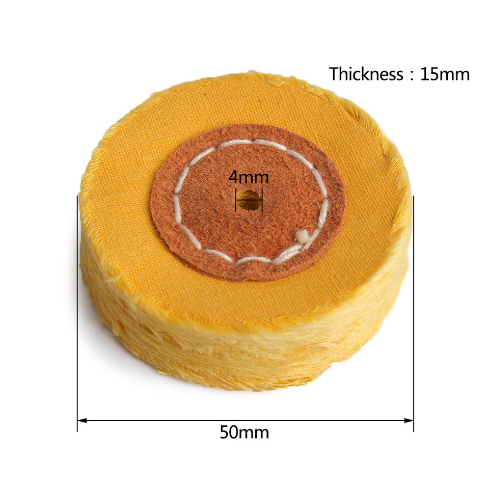 6pcs 2" 3" Mirror Polishing Cotton Cloth Wheel Buffing Buffer Pad Set ...