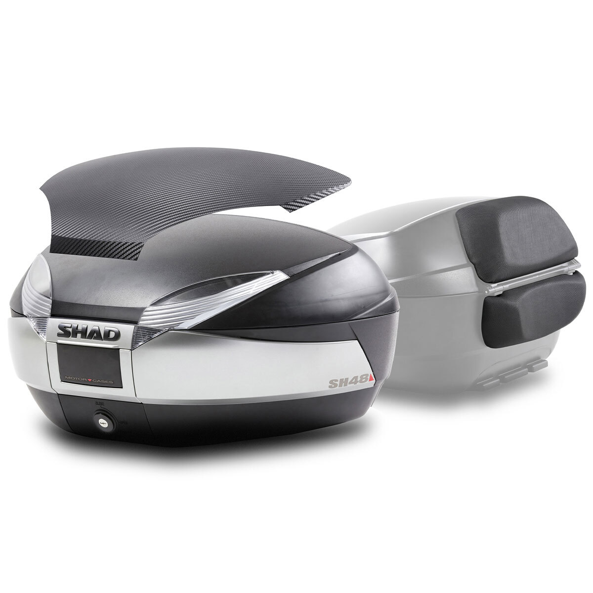 Kit SHAD bauletto SH48 TITANIO + telaio KOVE 510X 2023-2024 | eBay