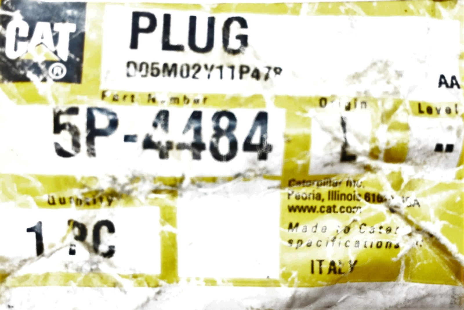 Caterpillar/CAT Plug 5P-4484 NOS | eBay