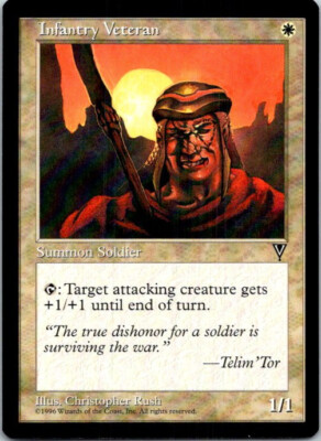 Infantry Veteran Magic The Gathering Visions Near Mint | eBay