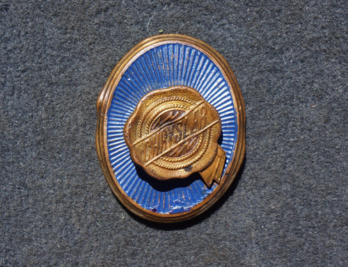 Vintage 1920s CHRYSLER Ribbon EMBLEM Radiator Badge Auto Ornament | eBay