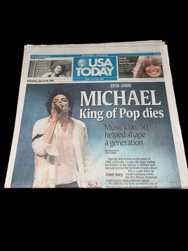 USA TODAY Michael Jackson Death Newspaper | eBay