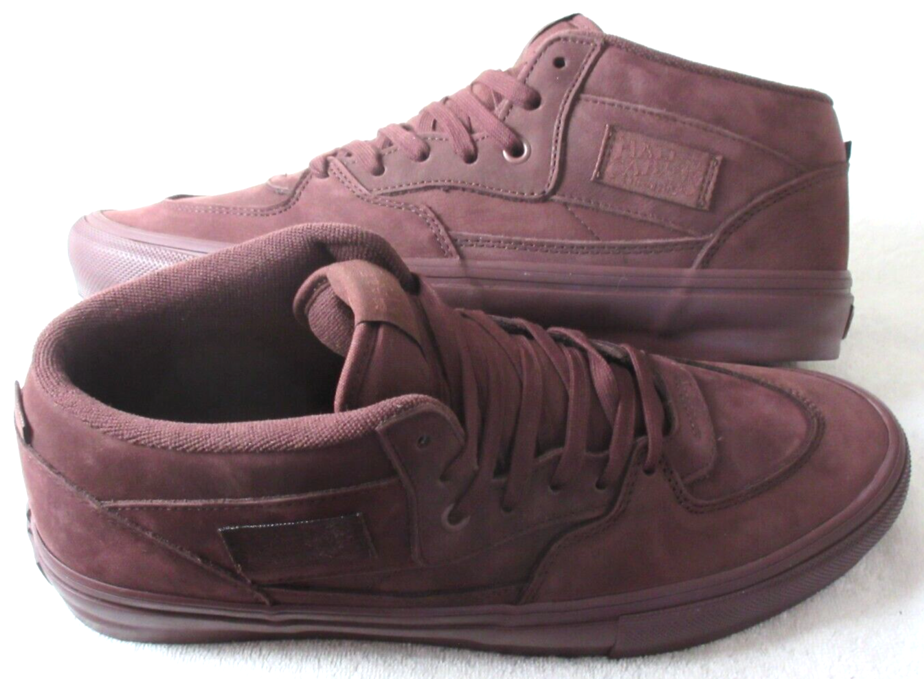 Vans Men's Skate Half Cab Mono Chocolate Brown Suede shoes Size 11.5 ...