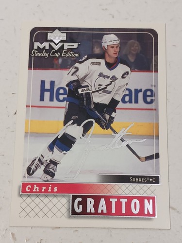 Chris Gratton Buffalo Sabres 2000 Upper Deck Stanley Cup Silver Script ...