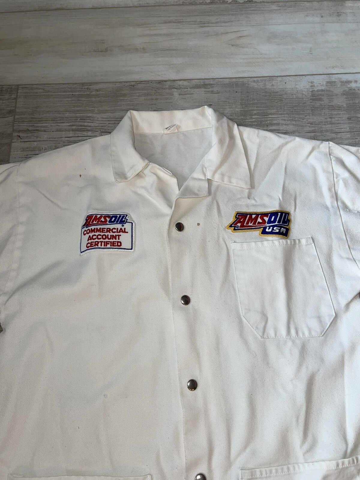 VTG 1960s Amsoil USA Jacket/Smock/Lab Coat Racing Rac… - Gem