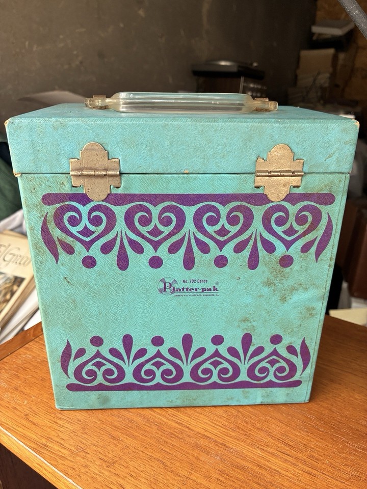 PLATTER PAK Stackable 45 Record Case 7” Box No. 700 Series Amfile 1960s ...