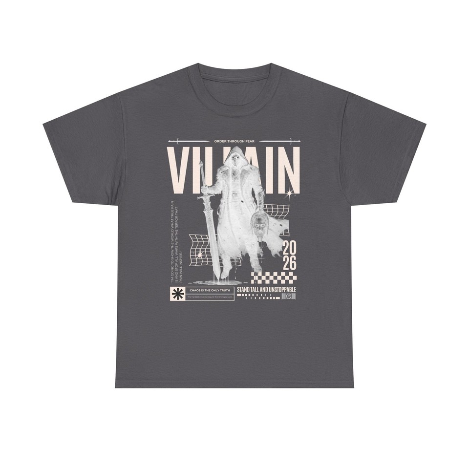 Villain Graphic Tee | Ghostly Figure, 2026 Cyberpunk Horror KP Custom ...