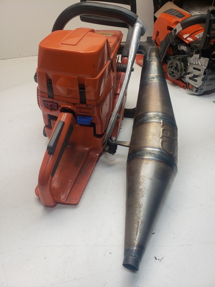Hand Built Custom Chainsaw Exhaust Racing Pipe Muffler CPI HUSQVARNA ...