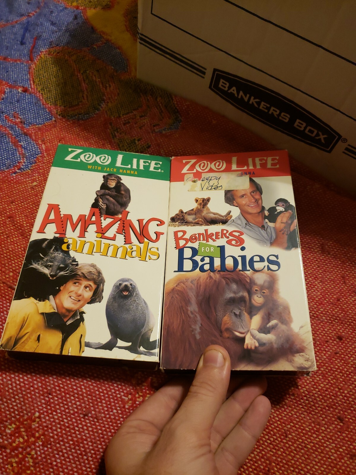 VHS Zoo Life With Jack Hanna lot Of 2 Tapes Amazing Animals/Bonkers for ...