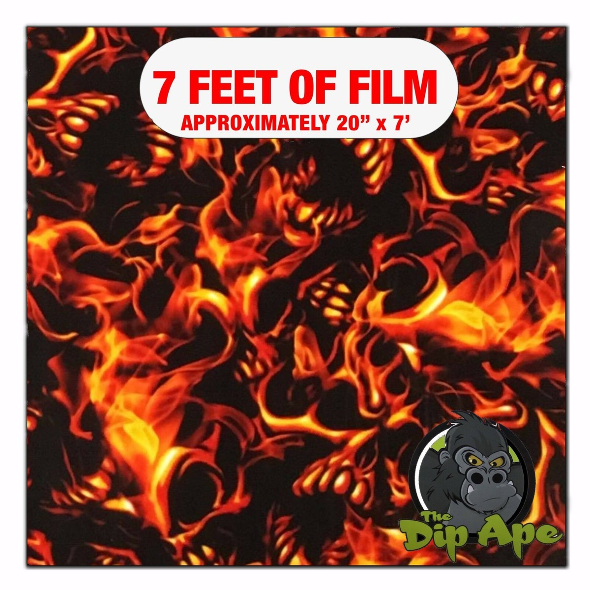 Hydro Dip Flames Hydro Dip Kit Hydrographic Film For Hydro Dipping: