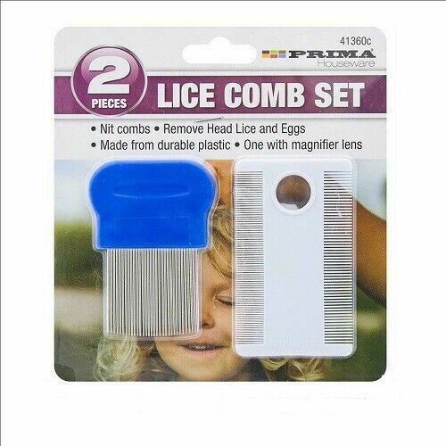 Head Lice Comb Fine Tooth Metal Detection Remove Hair Nit Eggs ...