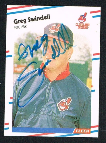 Greg Swindell #617 signed autograph auto 1988 Fleer Baseball Trading ...