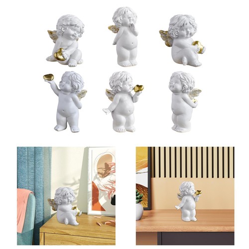 Cupid Figurine European Resin Angel Decoration for Garden Indoor ...