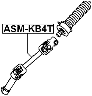 Lower Intermediate Steering Shaft Fits Mitsubishi 4401A161, 4401A162 ...