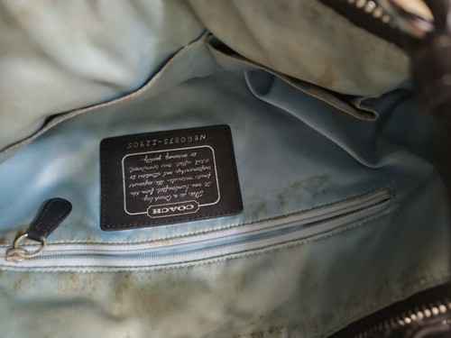 COACH BLACK SIGNATURE LUREX STUDDED TOTE SHOULDER BAG 12911 HANDBAG ...