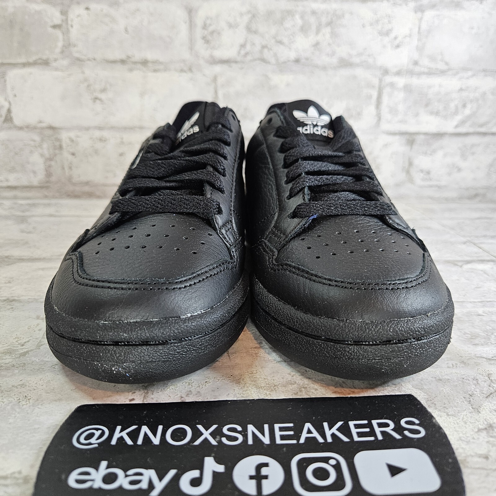 Adidas Continental 80 Black Red Navy Sneaker B41672 Men's Size 4/ Women ...