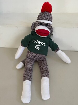 NEW PLUSHLAND COLLEGIATE COLLECTIBLES - MICHIGAN STATE MONKEY With tag ...