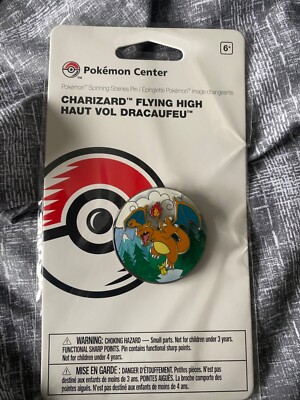 Charizard Pin Badge Pokemon Centre 2022 Flying High Spinning Scenes ...