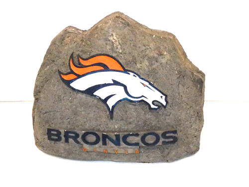 DENVER BRONCOS NFL Lic. Faux Rock Garden or Desk 9x7 | eBay