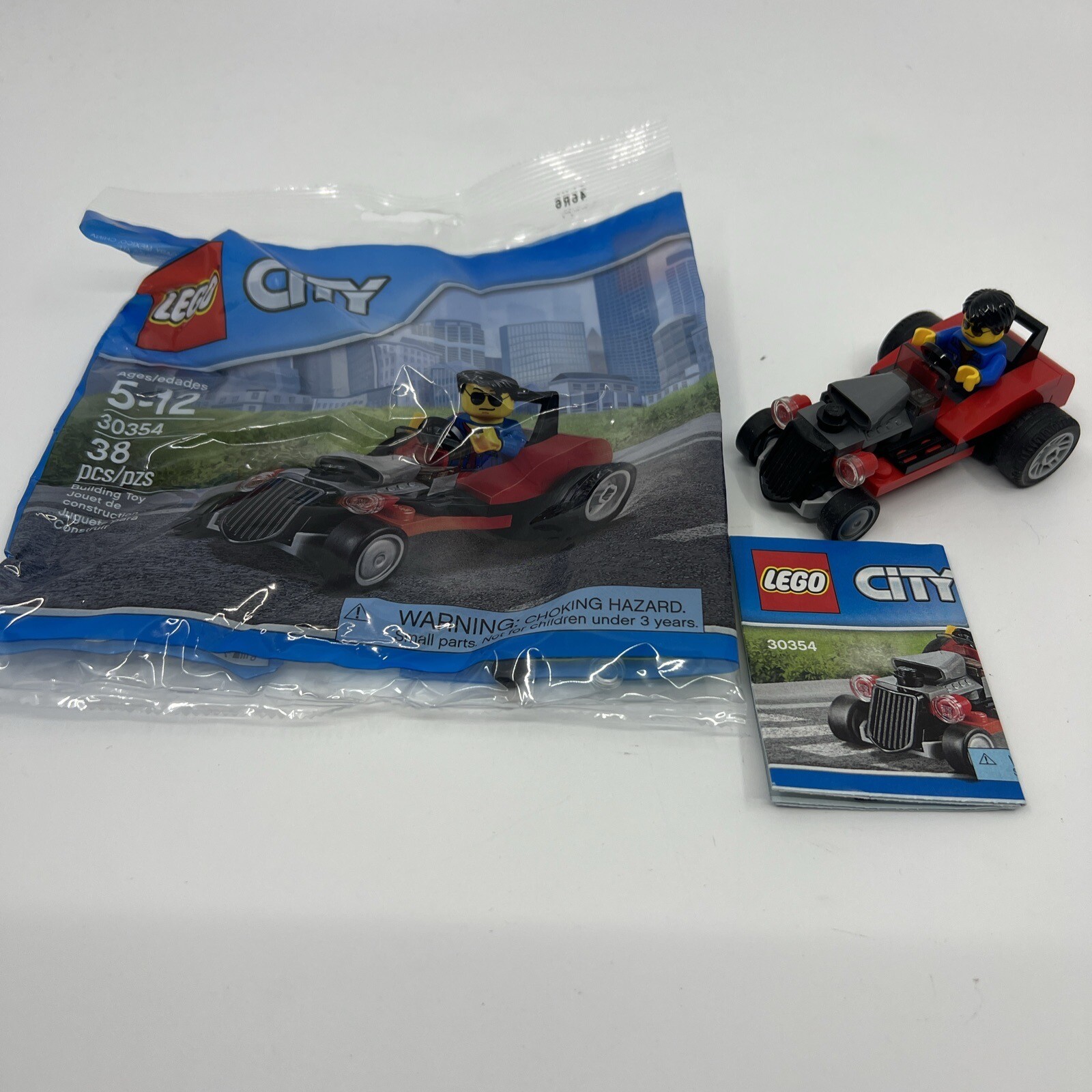 LEGO CITY: Hot Rod (30354) -Complete + Assembled - Manual + Mini Figure ...