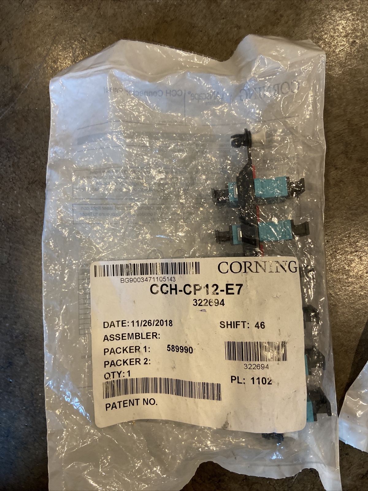 Corning CCH-CP12-E7 Connector Housing (CCH) With SC Adapter for sale ...