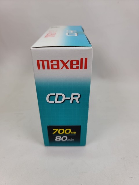Maxell CD-R Discs 700MB/80min 48x w/Slim Jewel Cases 10/Pack (MAX648210 ...