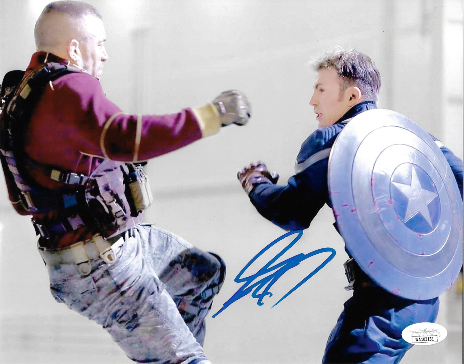 Georges St-Pierre Signed 8x10 Photo Captain America UFC JSA Witnessed ...