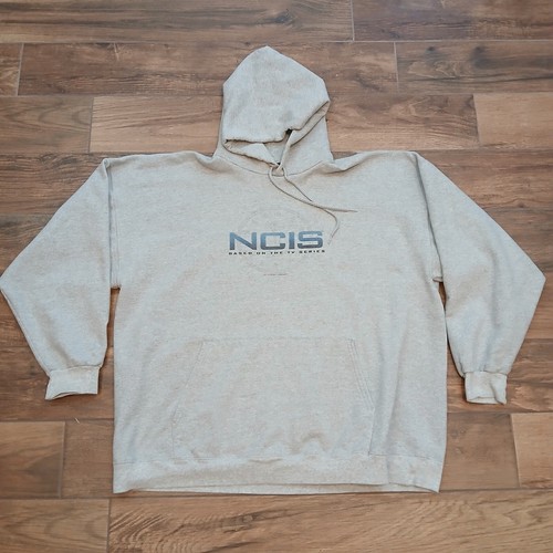 Vintage NCIS Hoodie Mens 2XL XXL Grey TV Series Hanes Sweatshirt ...