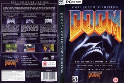 Doom Collector's Edition PC CD-ROM The Ultimate Doom+Doom II+Final Doom ...