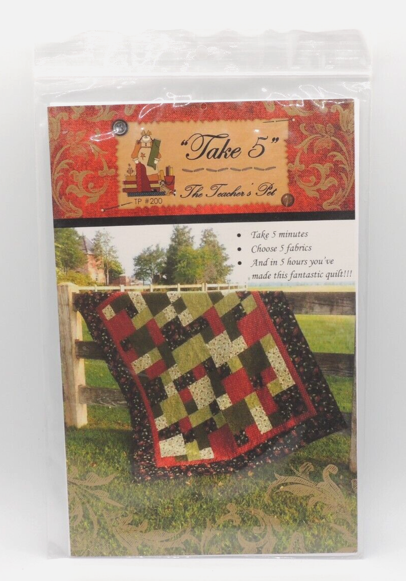 Take 5 Quilt Kit Pattern Teacher's Pet Autumn Pumpkin Thimbleberries ...