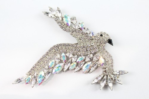 Butler & Wilson Bird Brooch Rhinestone Oversized Signed Branded | eBay