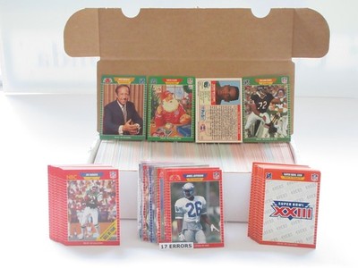 1989 PRO SET FOOTBALL COMPLETE 619 CARD MASTER SET~SANTA,PERRY ,GIZMO ...