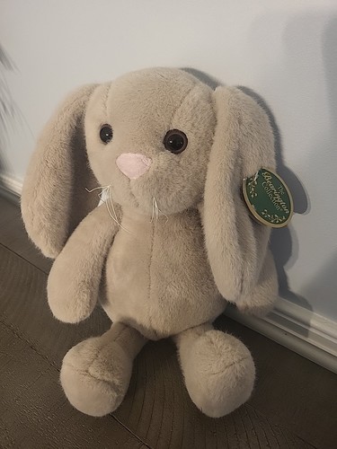 Bearington Snuggle Bunny Plush, 13.5 Inch Tan Stuffed Animal NWT HTF ...