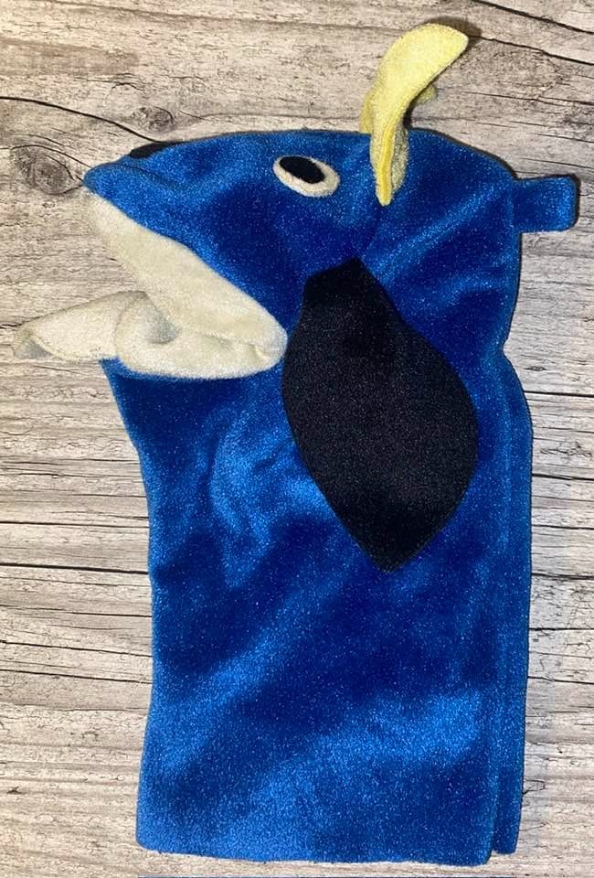 BABY EINSTEIN Kids II 2006 Blue Vincent Van Gogh GOAT Hand PUPPET Plush ...