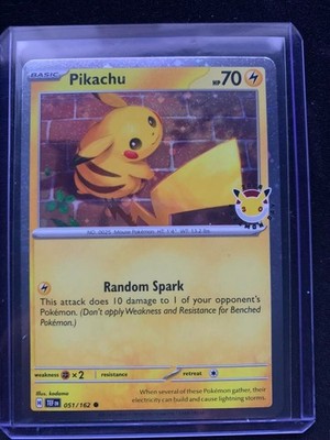 Pikachu 51/162 Stamped 2026 Pokemon Day 30th Anniversary Promo TCG | eBay