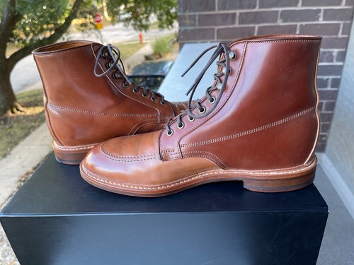 Allen Edmonds Horween Natural Shell Cordovan Freeport Boots JR Sole 9.5 ...