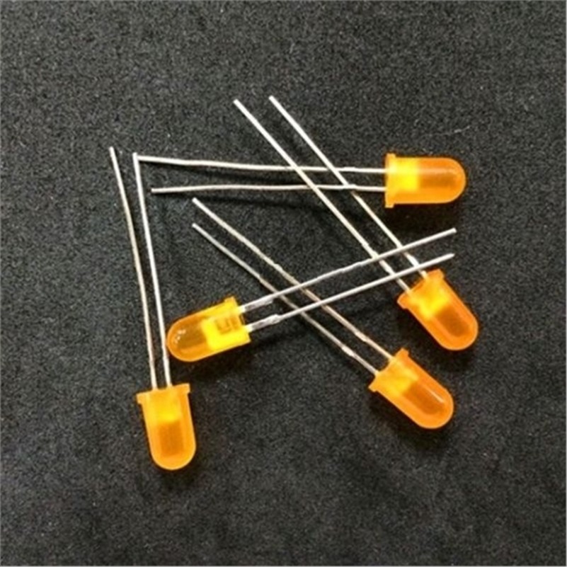 300Pcs Super Bright Diffused Led 5Mm Orange Color Orange Light New Ic cy | eBay
