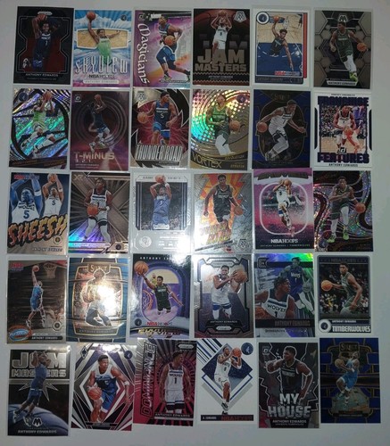 Anthony Edwards Minnesota Timberwolves Lot (30 Cards) Base,inserts ...