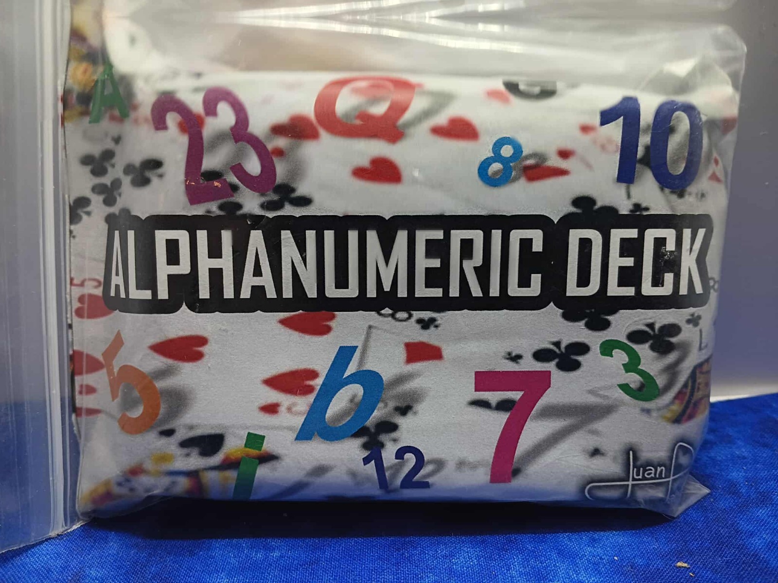 ALPHANUMERIC DECK BLUE by Juan Pablo | eBay