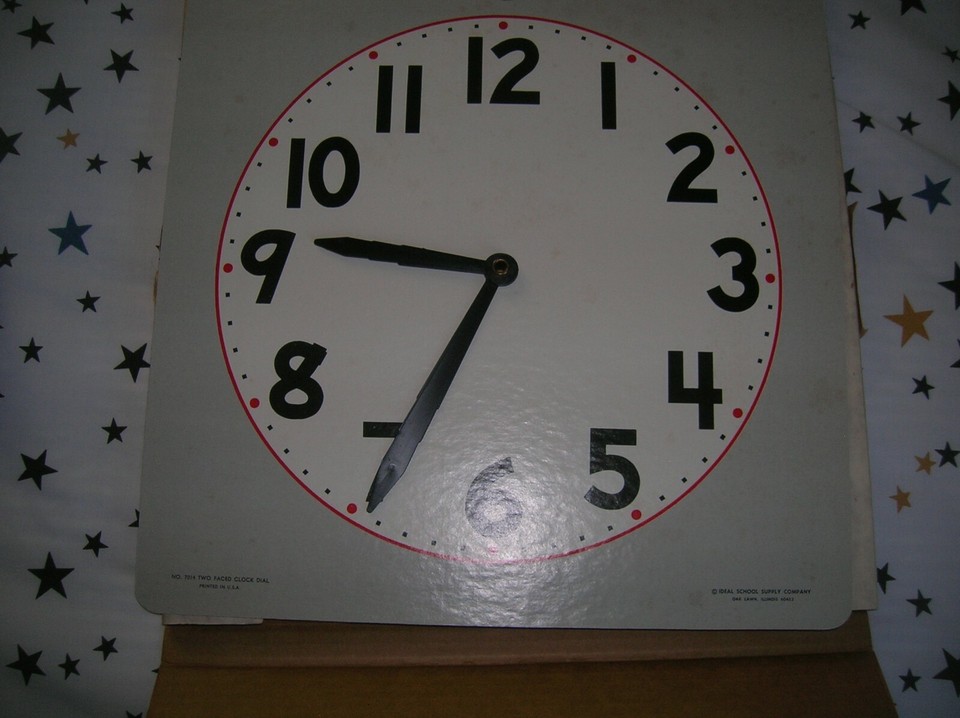 TWO FACED CLOCK DIAL& 3 wooden CHILDREN'S INDIVIDUALJUDY CLOCKS | eBay