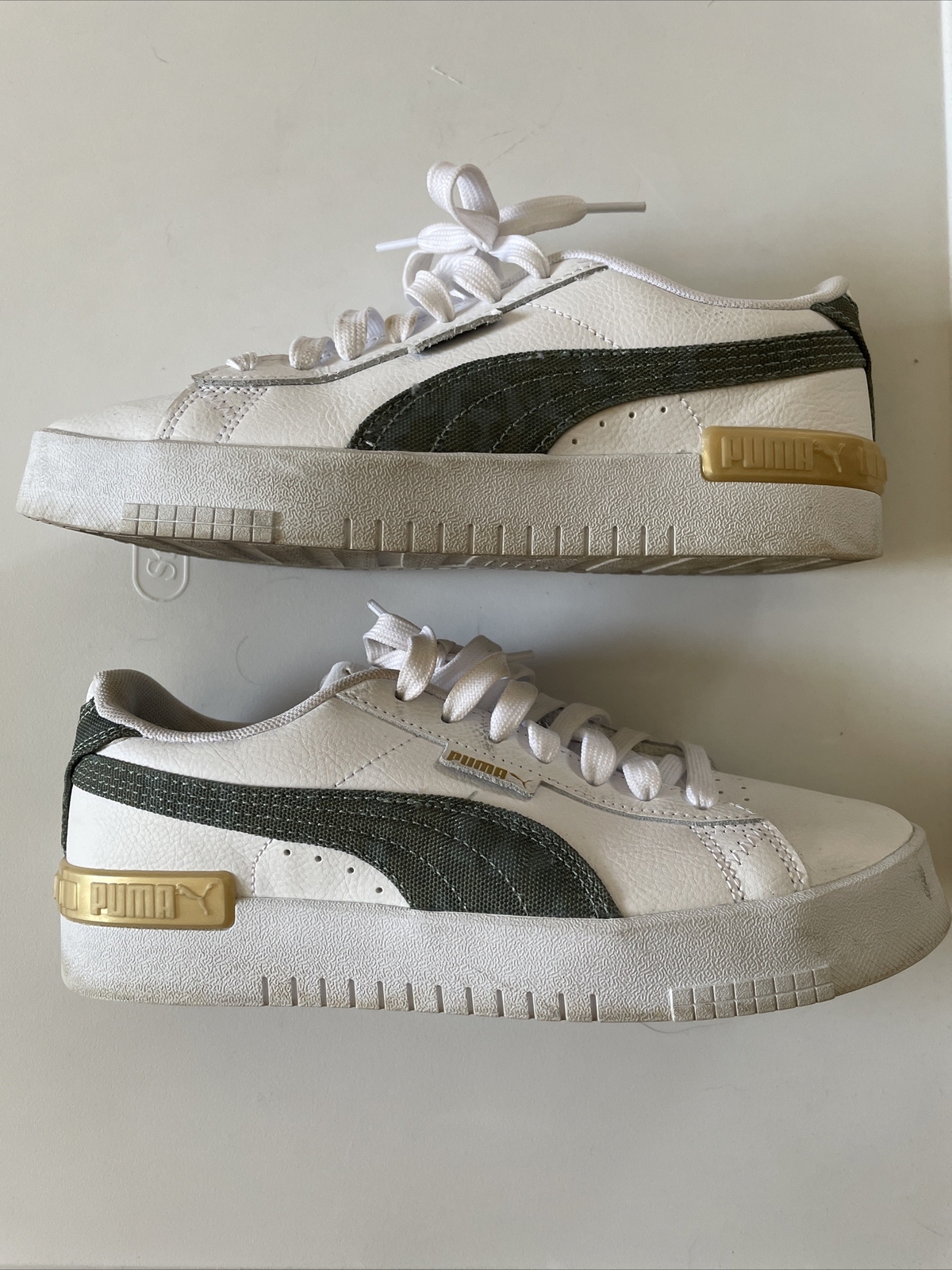 Puma 383929-01 Women's Jada Lace Up Sneakers Shoes Casual White Camo ...