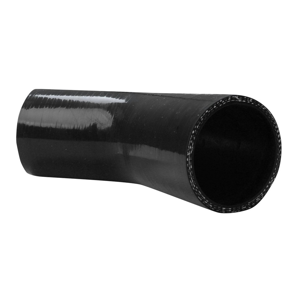 Black 3" 45 Degree Elbow Transition Reducer 3-PLY Silicone Hose Coupler ...