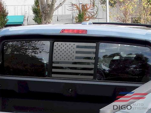 For 2006-2014 Honda Ridgeline Rear Back Middle Window American Flag ...